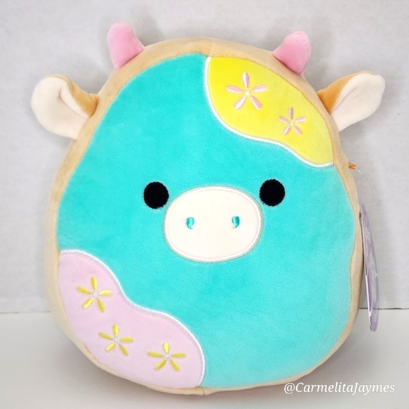 Squishmallows | Toys | Cornelius 8 Blue Pink Frosted Cookie Cow Easter ...